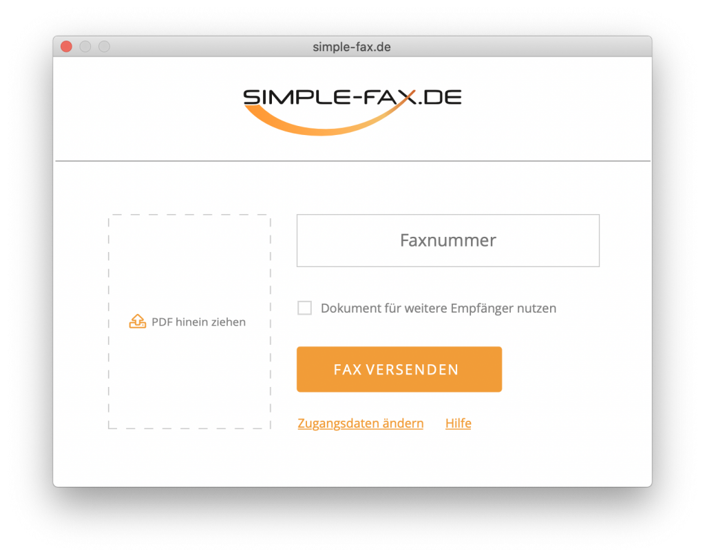 Faxdrucker für MAC bei SimpleFax runterladen und installieren